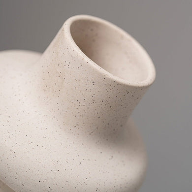 Great Nordic Ceramic Cozy Beige Vase